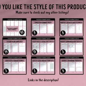 Printable Grade and Behavior Tracker Planner Pages for Teachers // 6 ...