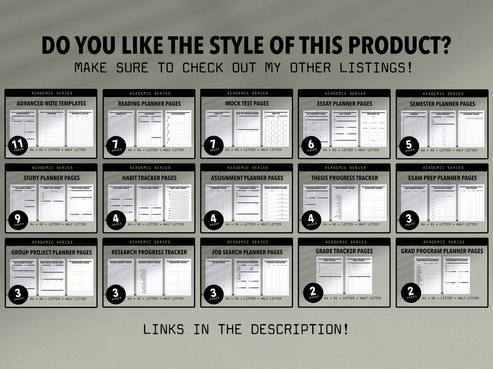 Printable Advanced Academic Note Taking Pages for Students // A4 A5 ...