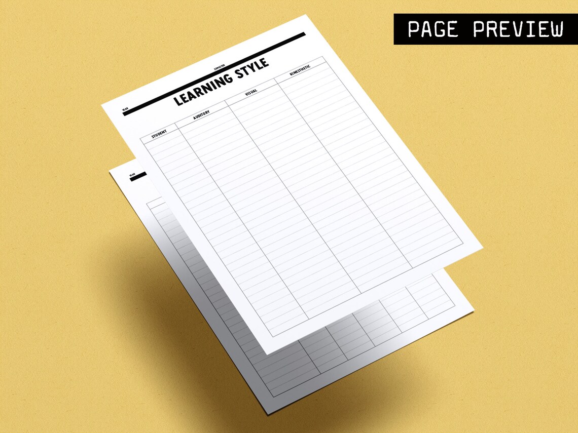 Printable Student Profile, Student List and Seating Chart Templates for ...