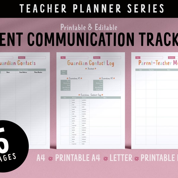 Communication Log Printable - Etsy