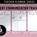 Fillable Printable Teacher-parent Communication Planner Pages for ...