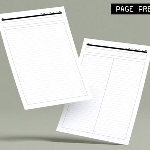 Printable Note Taking Pages for Students // A4 + A5 + Letter + Half ...