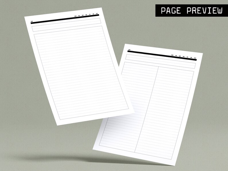Printable Note Taking Pages for Students // A4 + A5 + Letter + Half ...