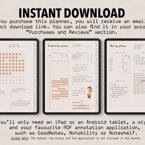 Cottagecore / Light Academia Inspired Undated Digital Planner - Vintage ...