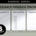 Printable Academic Research Tracking Planner Pages for Students // A4 ...