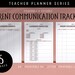 Fillable Printable Teacher-parent Communication Planner Pages for ...