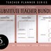 Fillable Printable Substitute Plan, Substitute Notes and Substitute ...