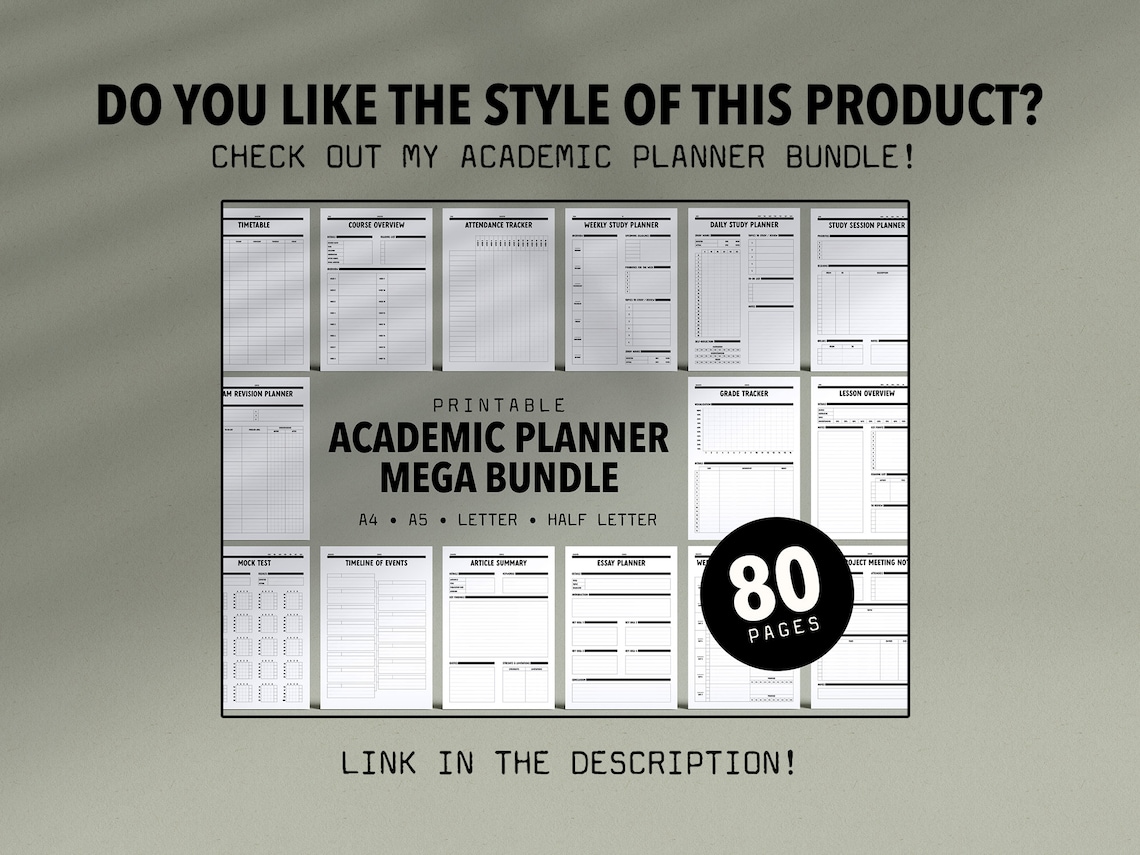 Printable Note Taking Pages for Students // A4 + A5 + Letter + Half ...