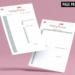 Fillable Printable Monthly, Weekly and Daily Planner Pages for Teachers ...