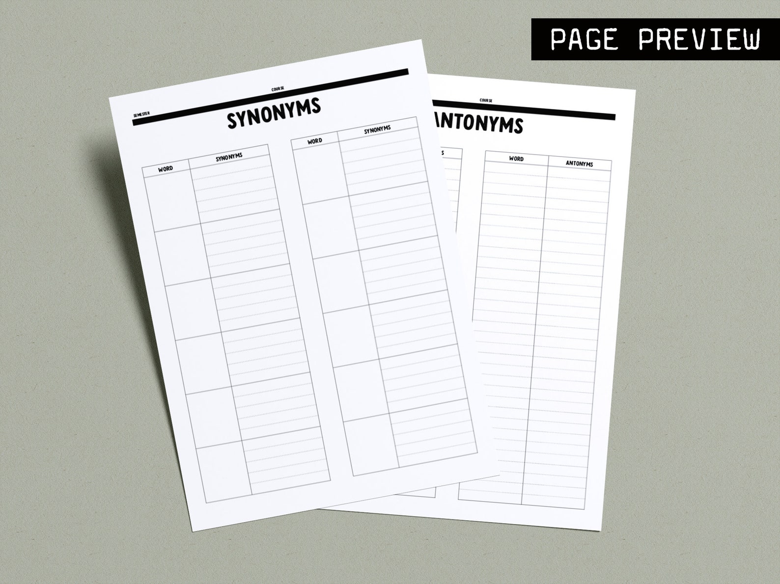 Printable Advanced Academic Note Taking Pages for Students // A4 A5 ...