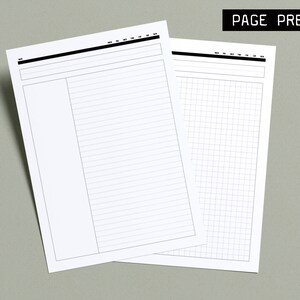 Printable Note Taking Pages for Students // A4 + A5 + Letter + Half ...