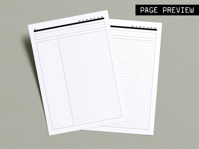Printable Note Taking Pages for Students // A4 + A5 + Letter + Half ...