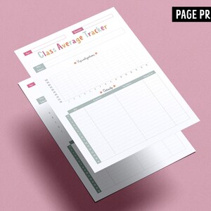 Printable Grade and Behavior Tracker Planner Pages for Teachers // 6 ...