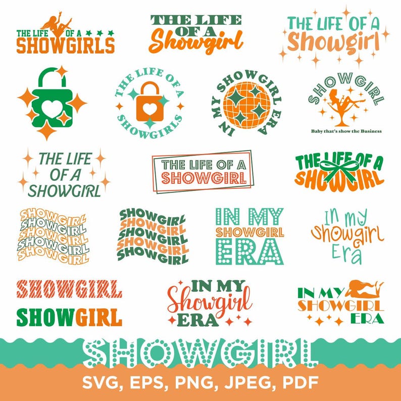 Showgirls SVG Bundle: Burlesque Dancer Silhouettes (digital Download ...