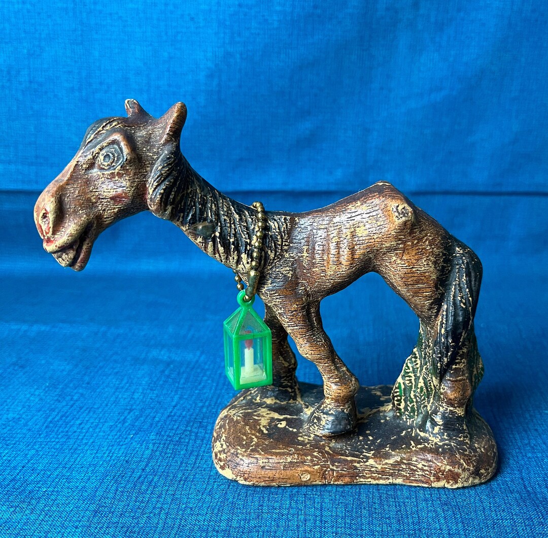 Syroco Old Nag Hungry Horse Figurine - Etsy