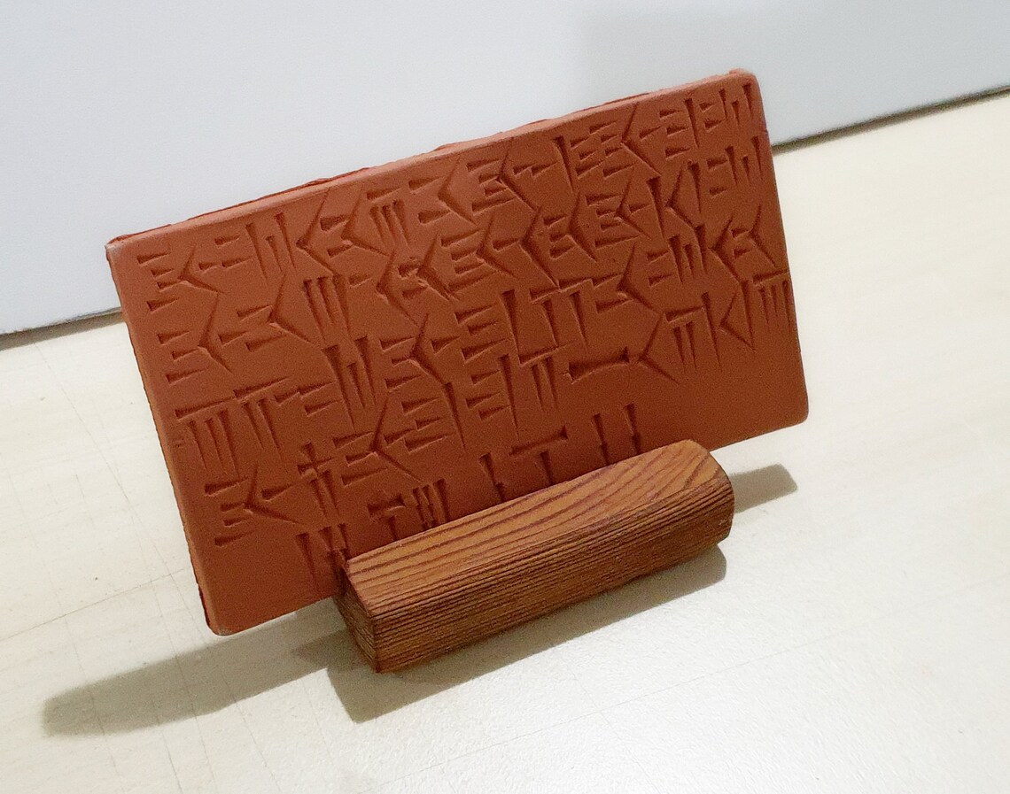 Sumerian Proverbs With Sumerian Cuneiform on a Real Clay Tablet. the ...