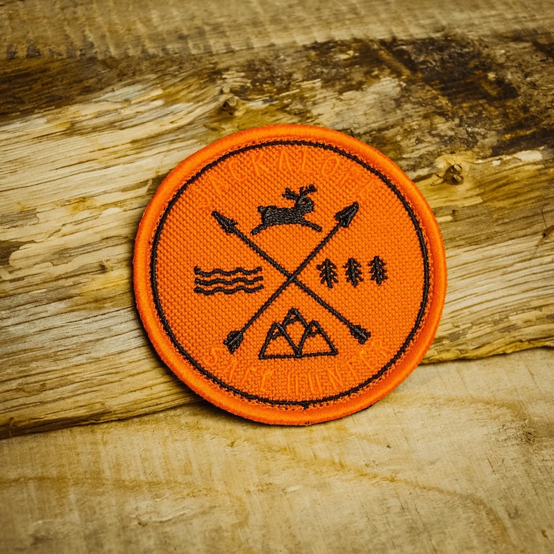 Water Mountain Forest, SAFE HUNTER Patch, Velcro Patch, Jackalope ...