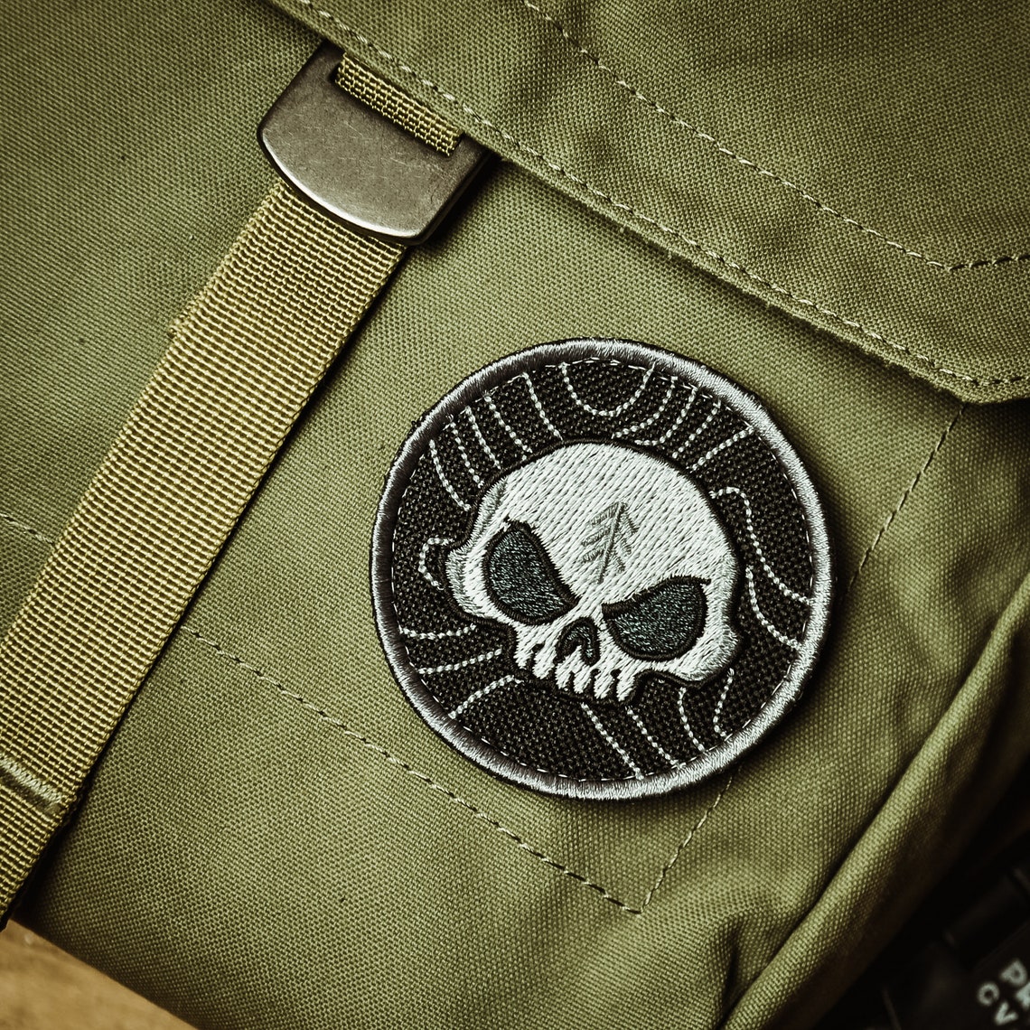 Topo Skull Patch - Morale Patch, Velcro Patch, Jackalope Forest, Scout ...