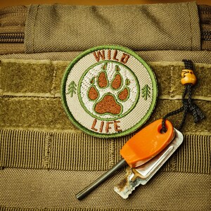Wolf Paw - Jackalope Camp, Velcro Patch, Scout Patch, Wolf Team ...