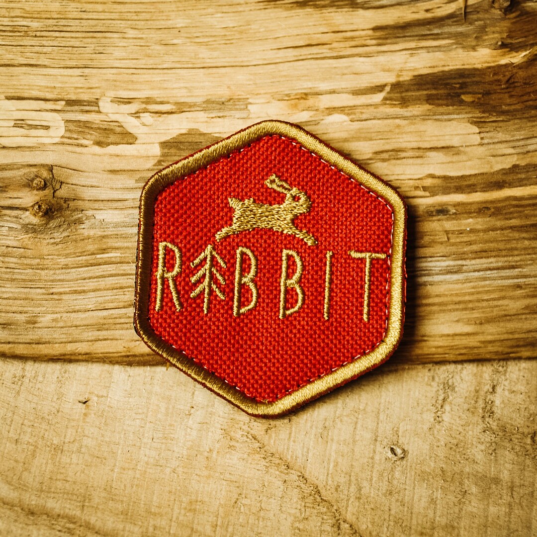 Year of the Rabbit Patch– Morale Patch, Velcro Patch, Jackalope Forest, Scout Patch, Embroidery ...