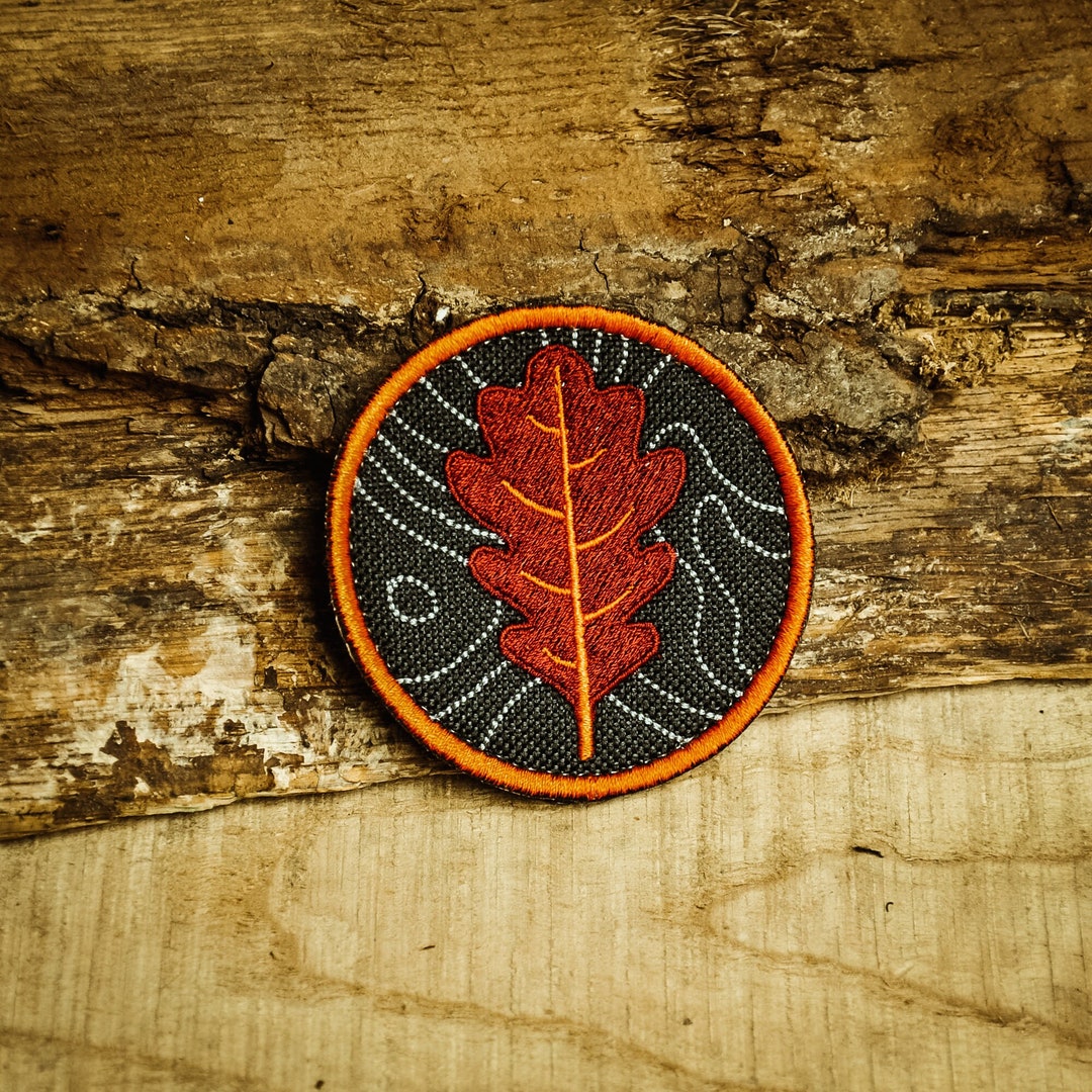 Red Oak Leaf Patch, Velcro Patch, Jackalope Forest, Scout Patch ...