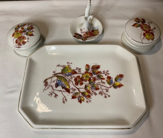 Antique Porcelain Dressing Table Vanity Set - Gem