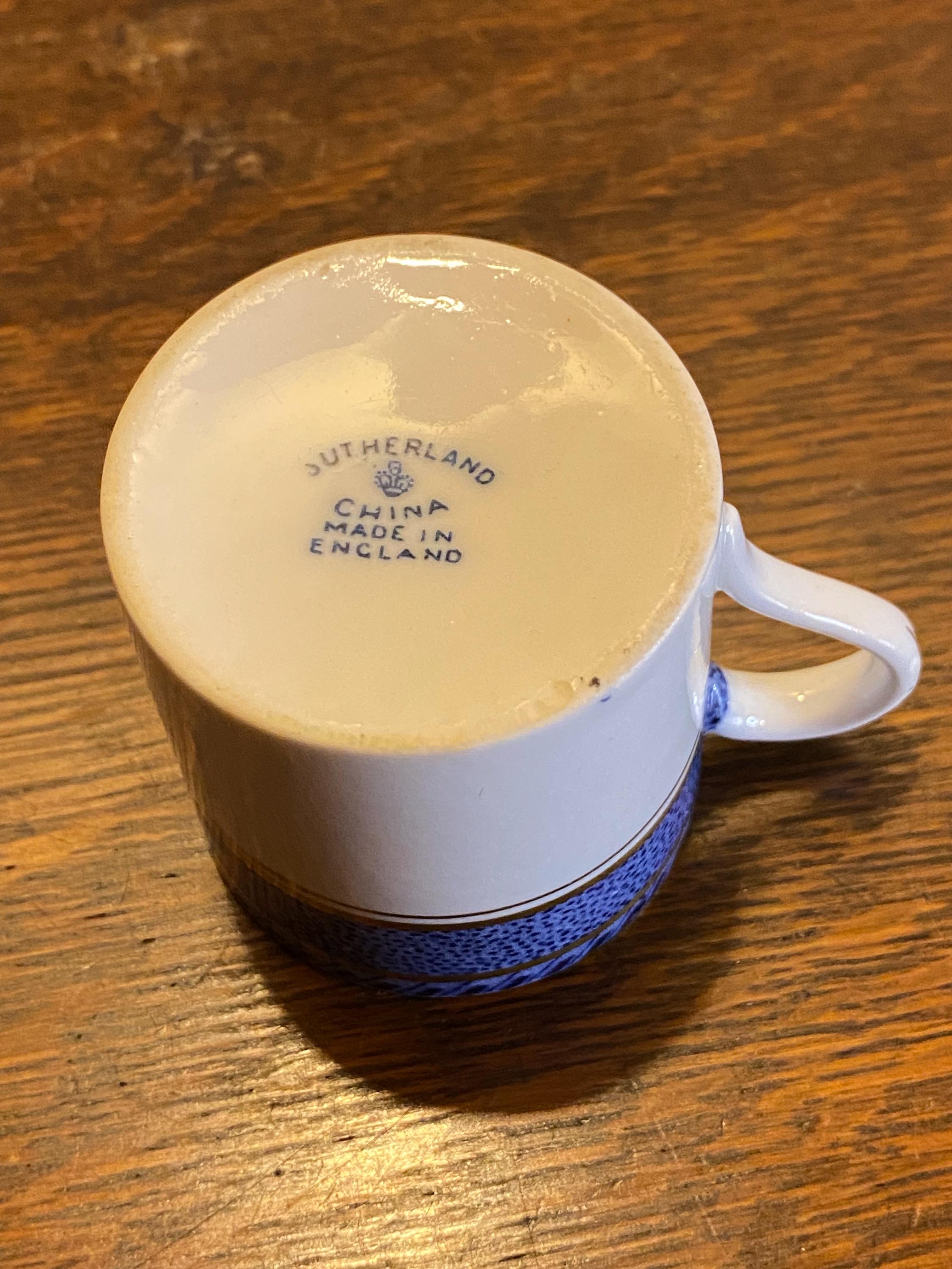 Antique Sutherland China Demitasse Coffee Cup & Saucer C.1912-41 - Etsy