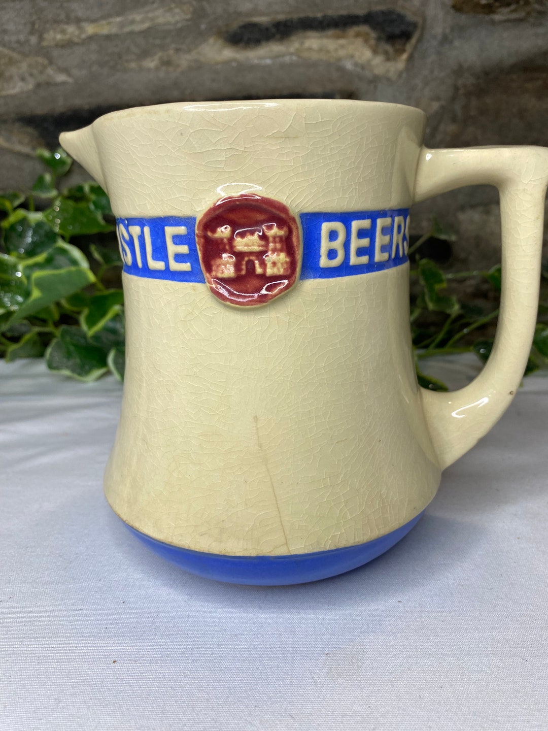 Vintage Castle Beers Pub Jug Pitcher - Etsy
