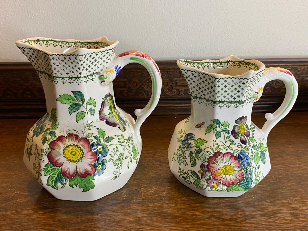 Two Vintage Masons Ironstone Paynsley Pattern Pitchers Jugs - Etsy