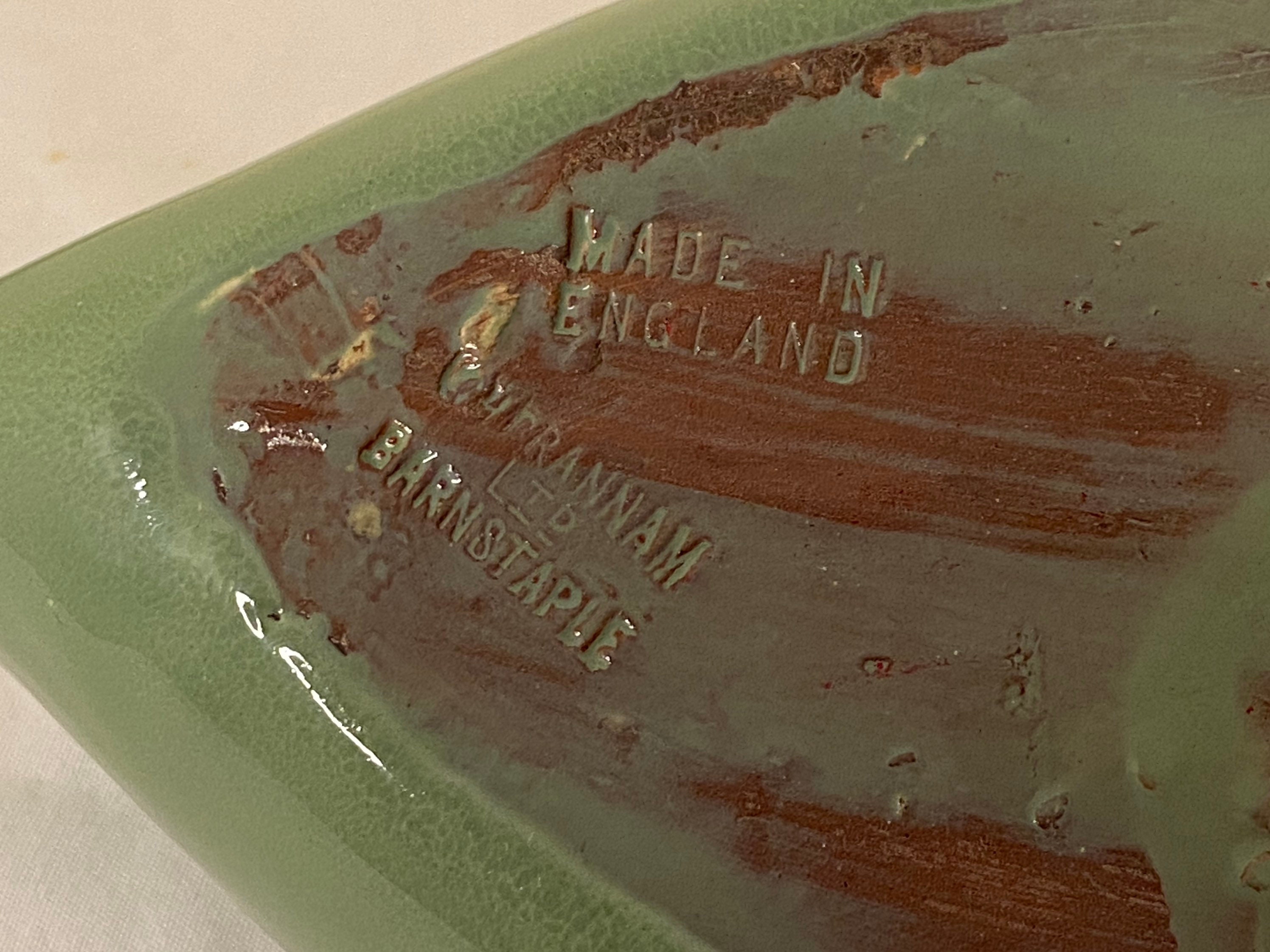 Large C.H. Brannam Art Pottery Canoe Vase C.1914-20 | Etsy