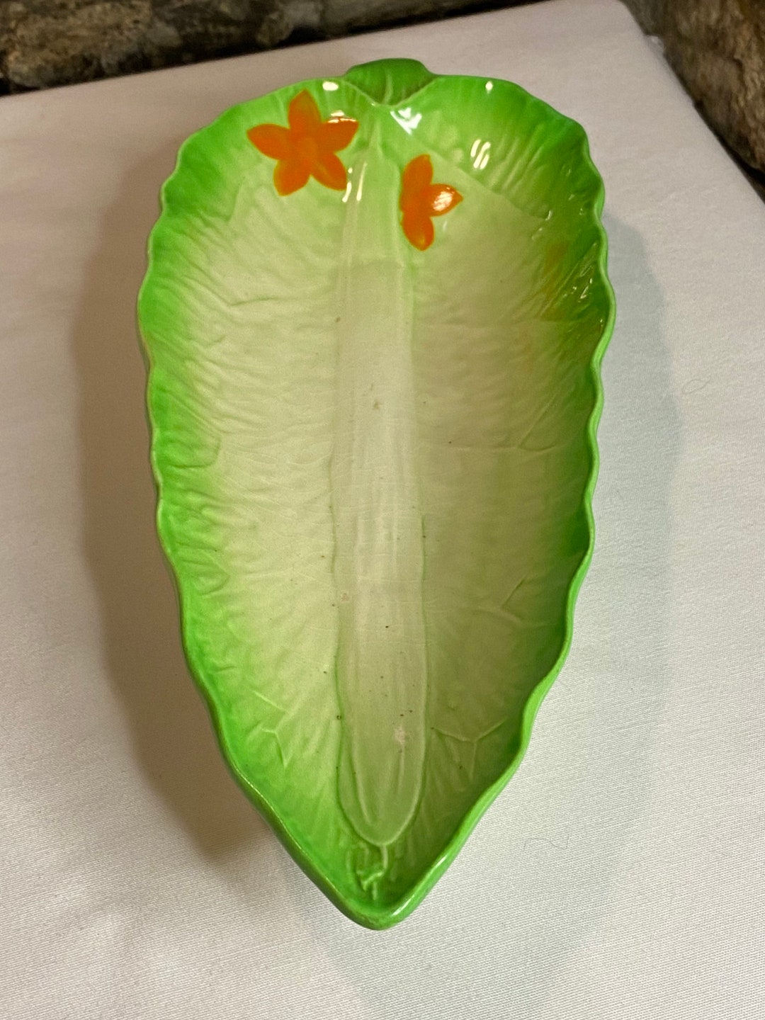 Vintage Beswick Cucumber Leaf Dish 221 - Etsy
