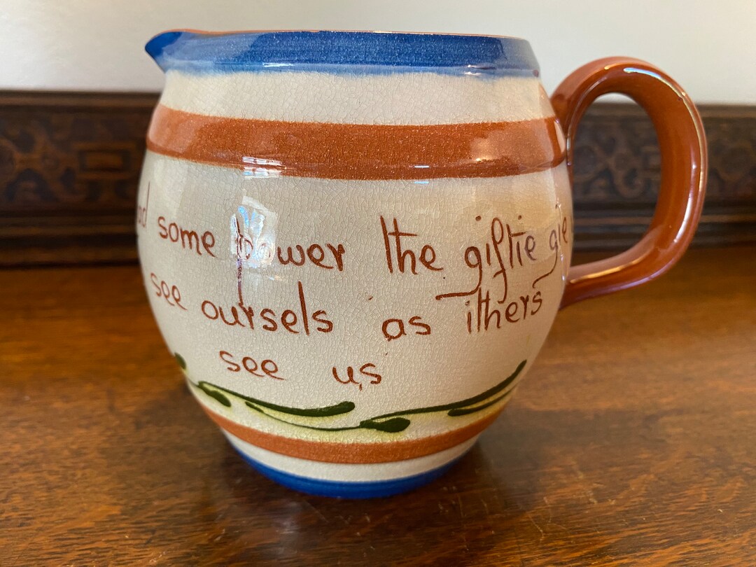 Antique Aller Vale Pottery Motto Pitcher C.1887-1901 - Etsy