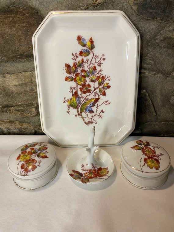 Antique Porcelain Dressing Table Vanity Set - Gem