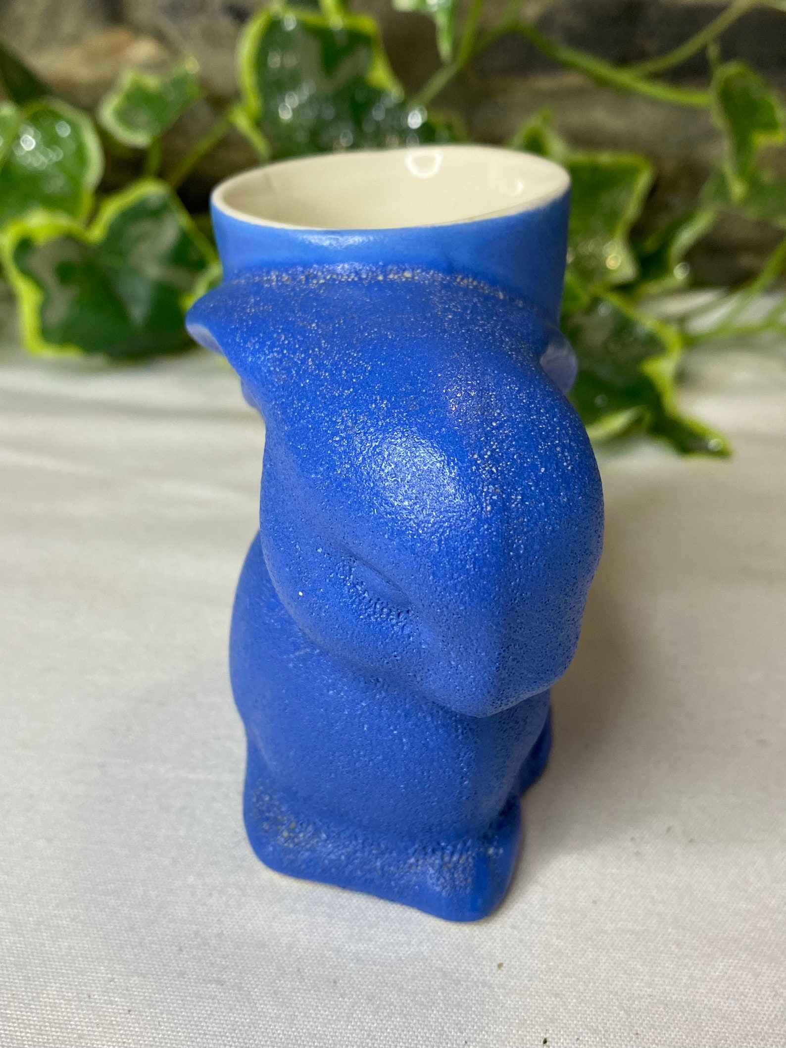 Vintage Devon Ware Blue Rabbit Egg Cup - St Olaves - Etsy