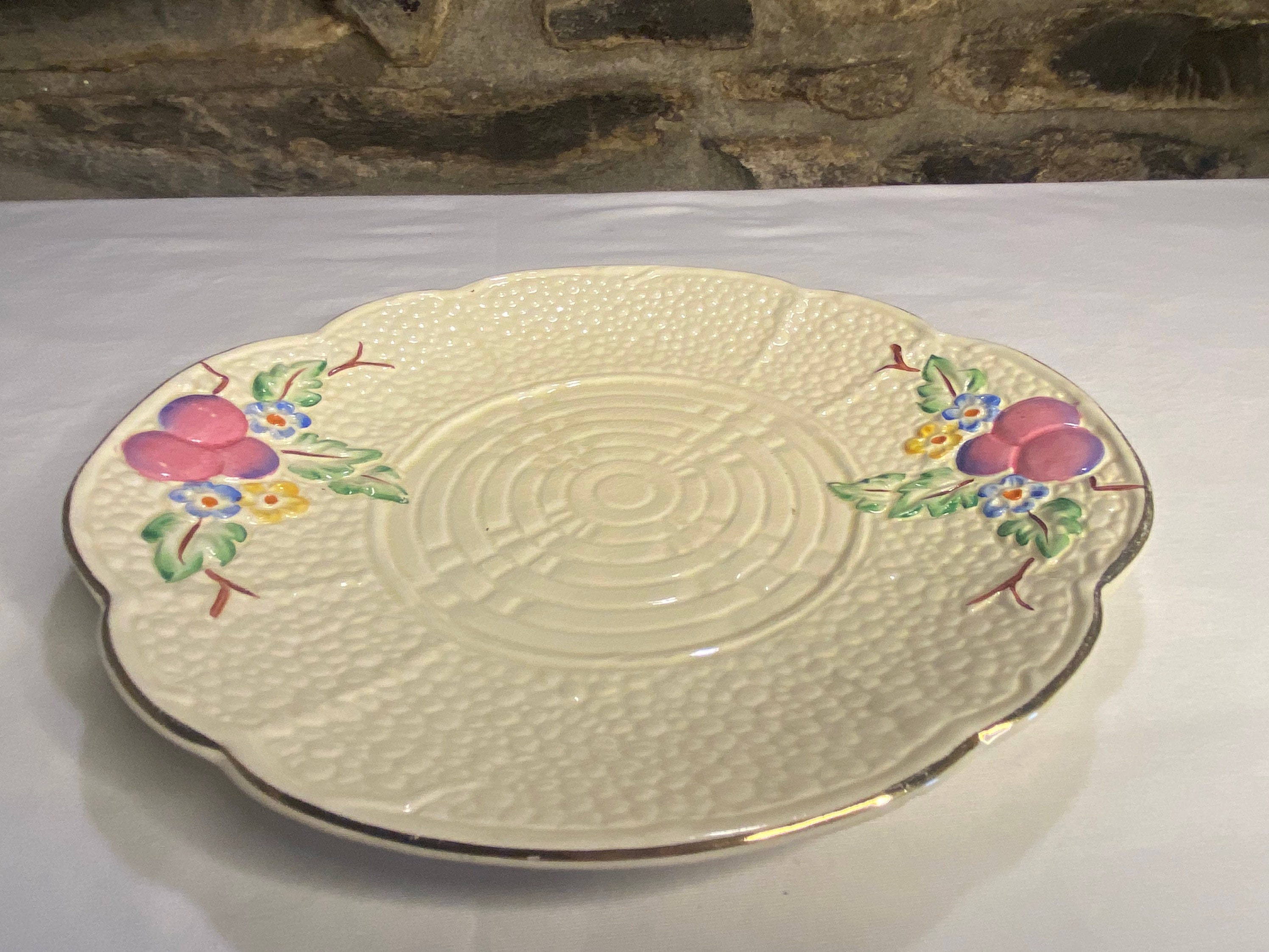 Rare Pattern Vintage Crown Devon 1930’s Sandwich/cake Plate - Etsy