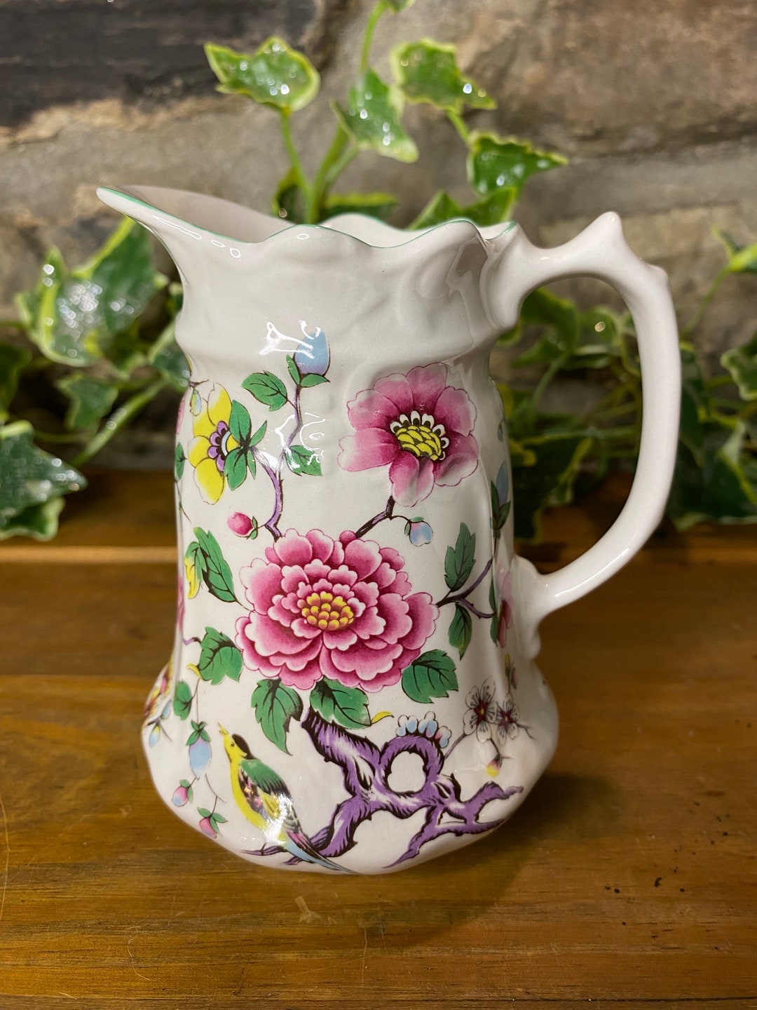 Vintage James Kent Old Foley Chinese Rose Small Jug Pitcher Creamer - Etsy