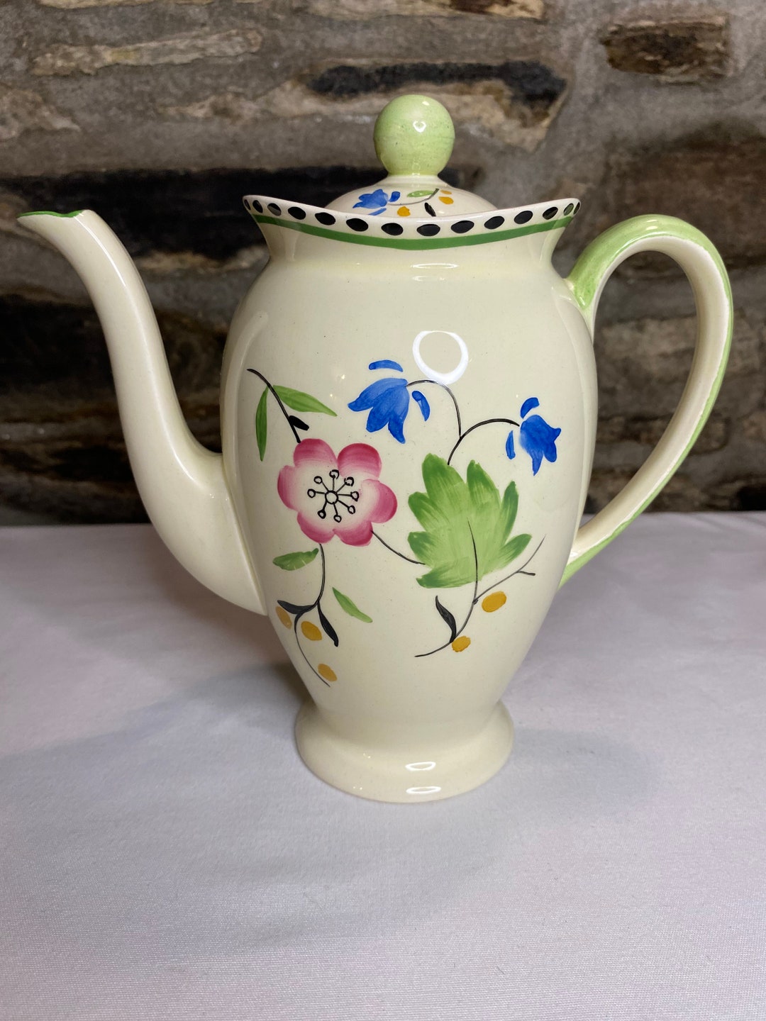 Vintage Spode Royal Jasmine Hand Painted Coffee Pot - Etsy