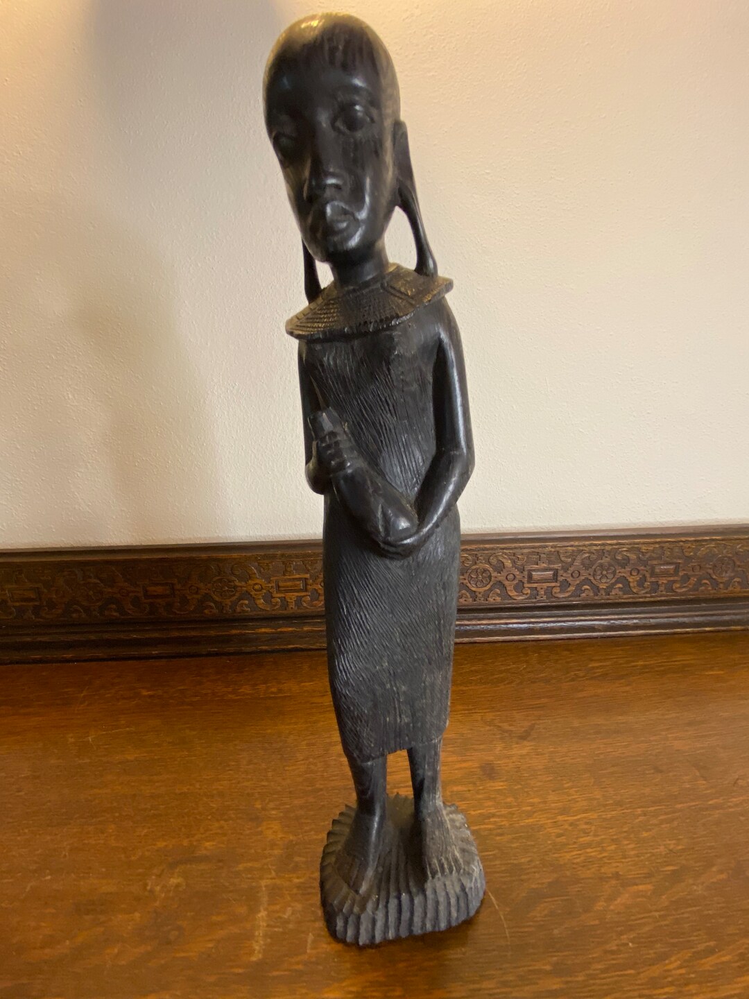 Tall Vintage African Carved Wooden Lady - Etsy