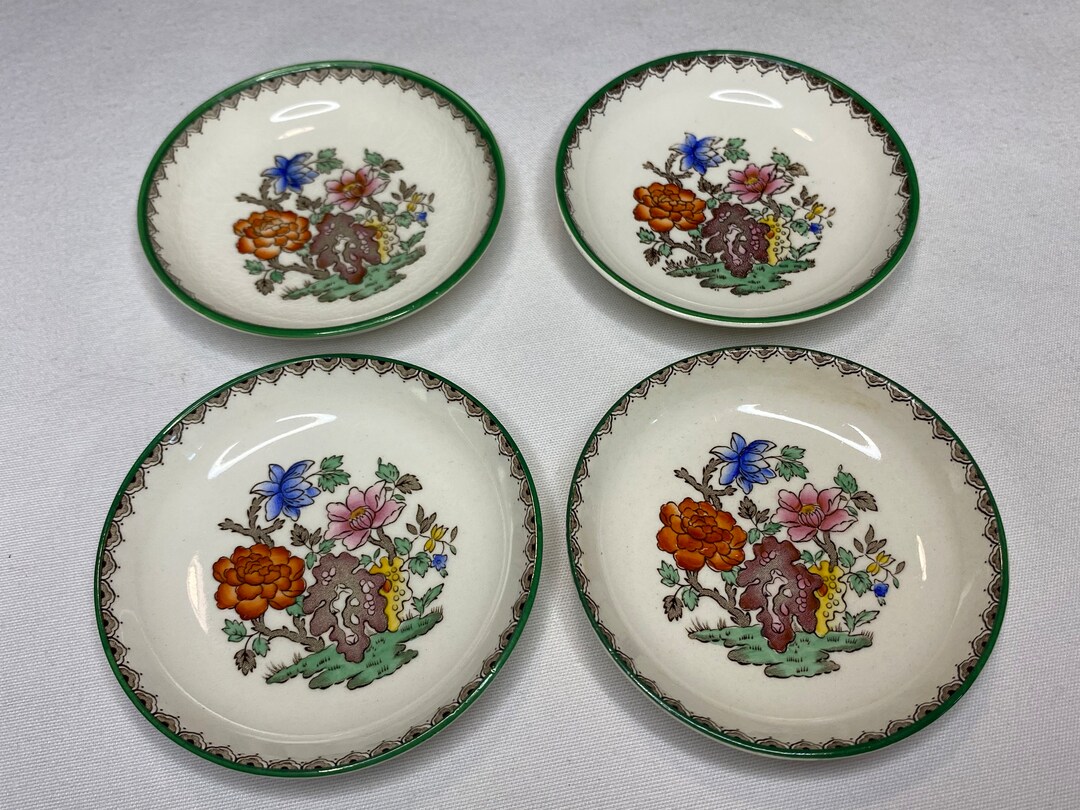 Vintage Set Four Copeland Spode Chinese Rose Small Dishes - Etsy