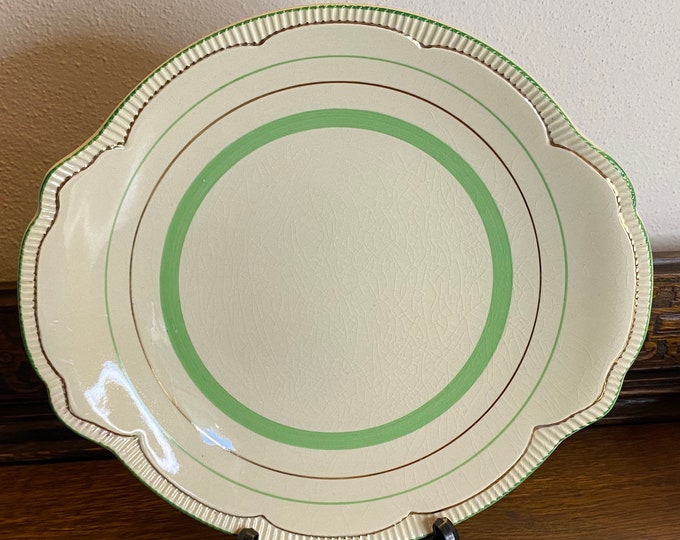 Clarice Cliff Banded Ware Sandwich Cake Plate C.1940’s - Etsy UK