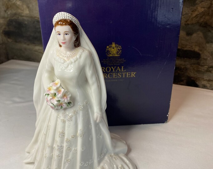 Boxed Royal Worcester Queen Elizabeth II Diamond Anniversary 2007 - Etsy