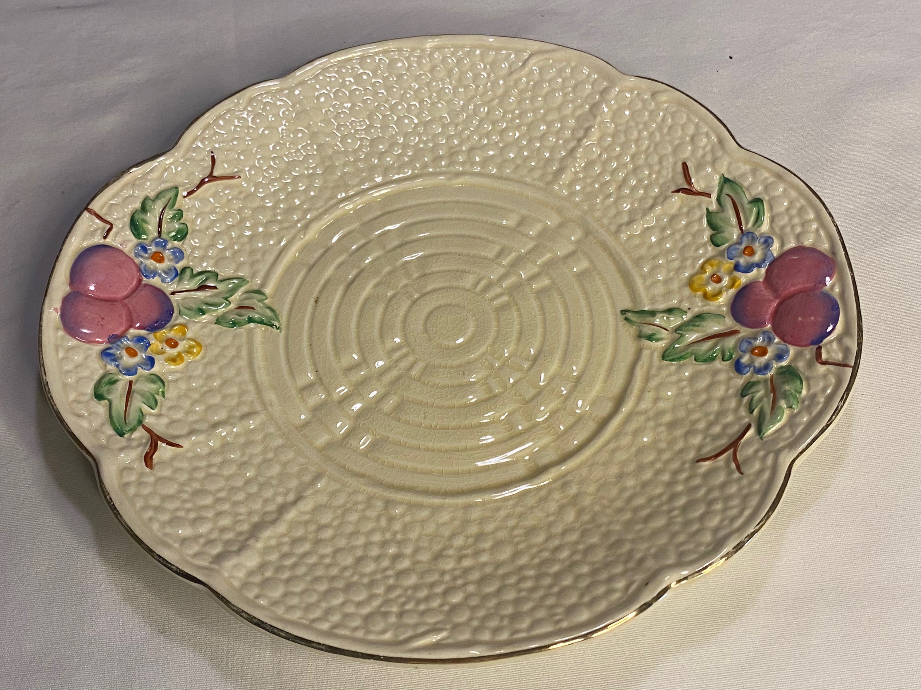 Rare Pattern Vintage Crown Devon 1930’s Sandwich/cake Plate - Etsy
