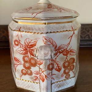 Victorian Octagon Biscuit Barrel Cookie Jar Storage - Etsy