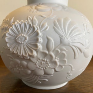Vintage Alboth & Kaiser Germany Bisque Floral Vase C.1970 - Etsy