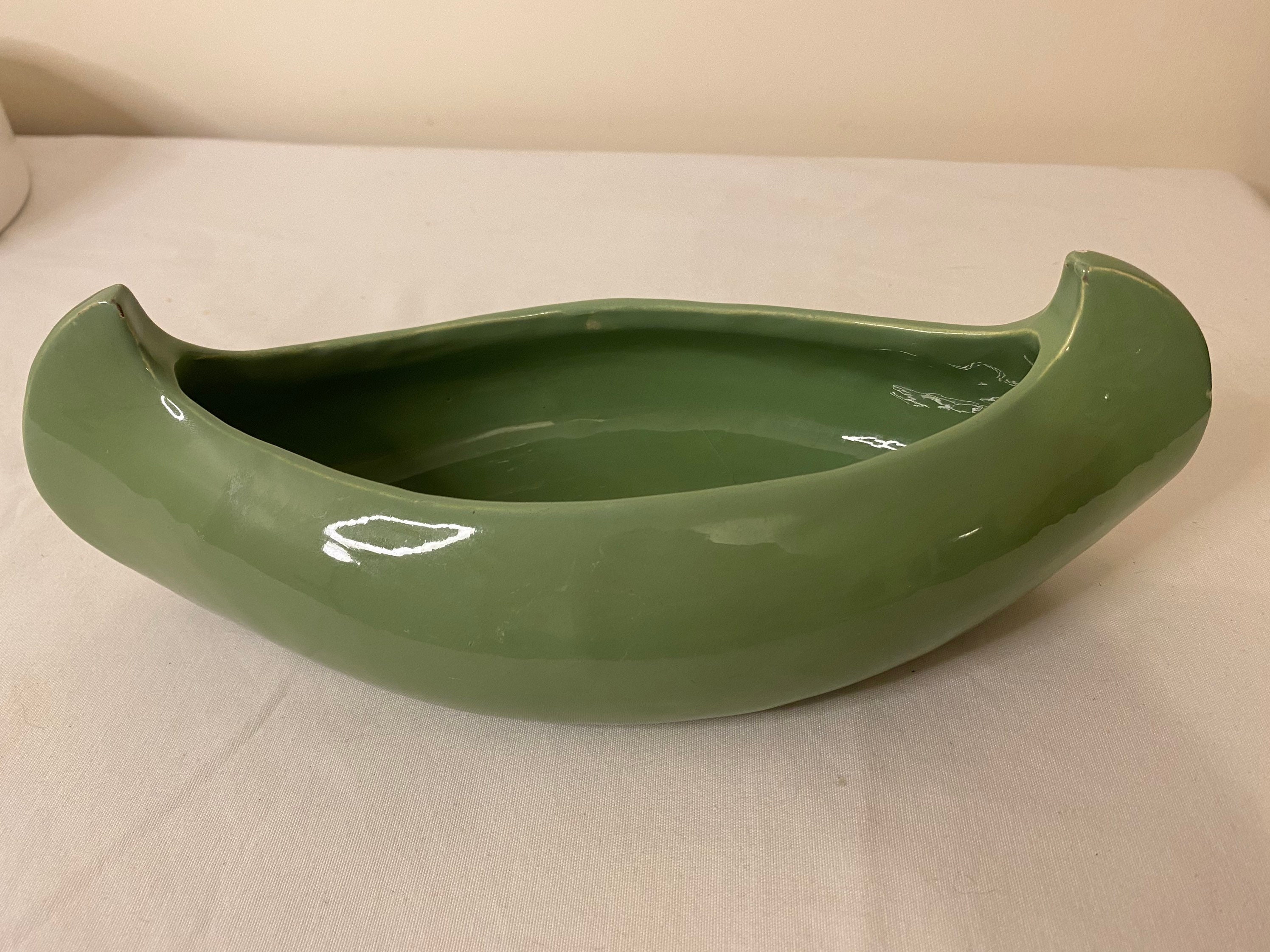 Large C.H. Brannam Art Pottery Canoe Vase C.1914-20 | Etsy