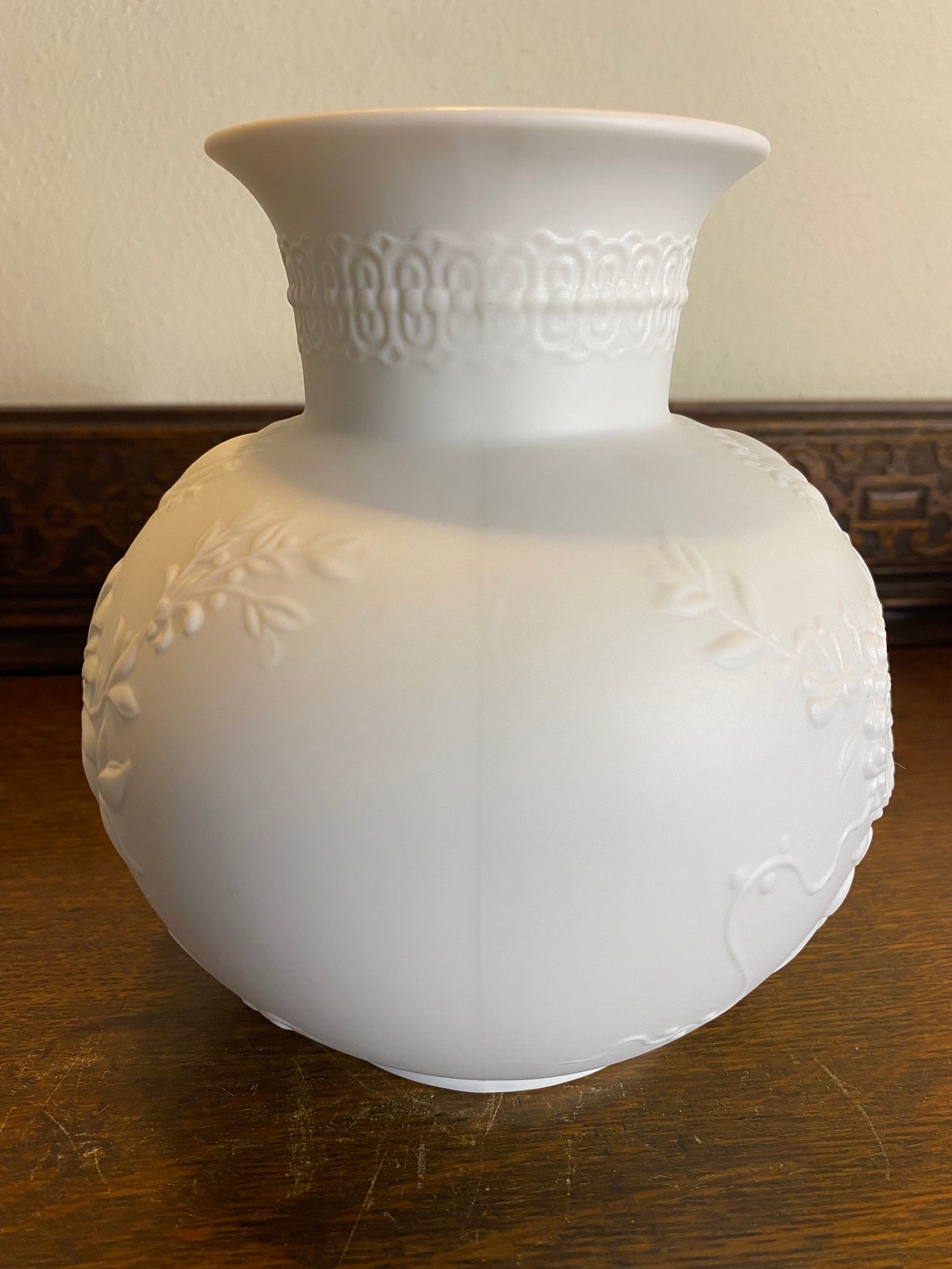 Vintage Alboth & Kaiser Germany Bisque Floral Vase C.1970 - Etsy