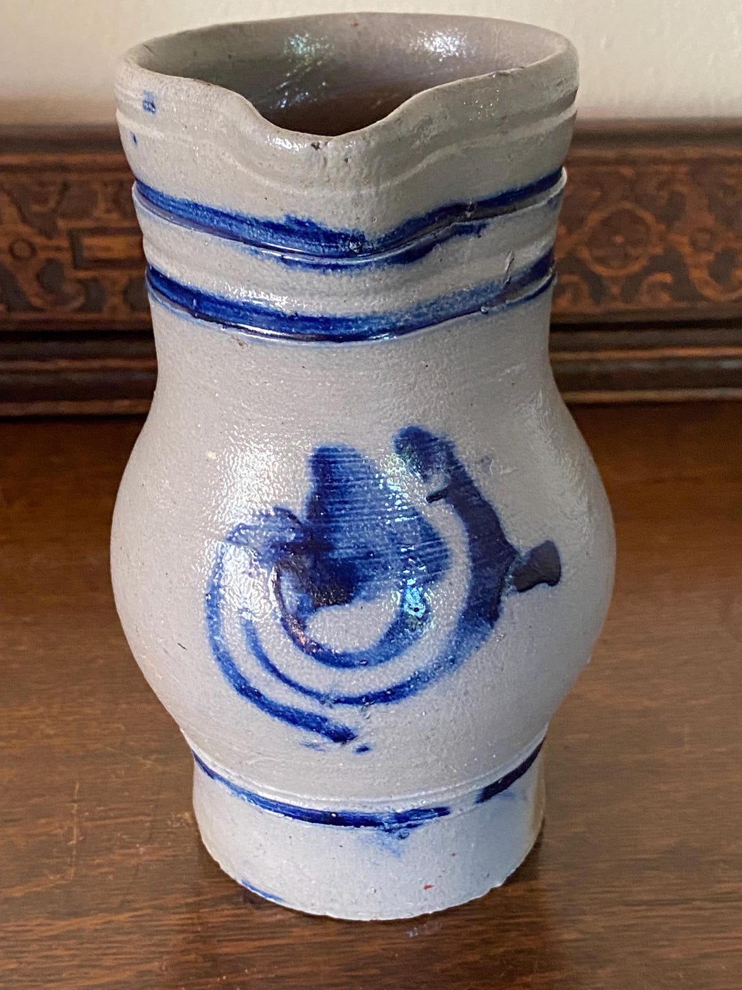 Vintage Salt-glazed Stoneware Pitcher Possibly Alsace - Etsy
