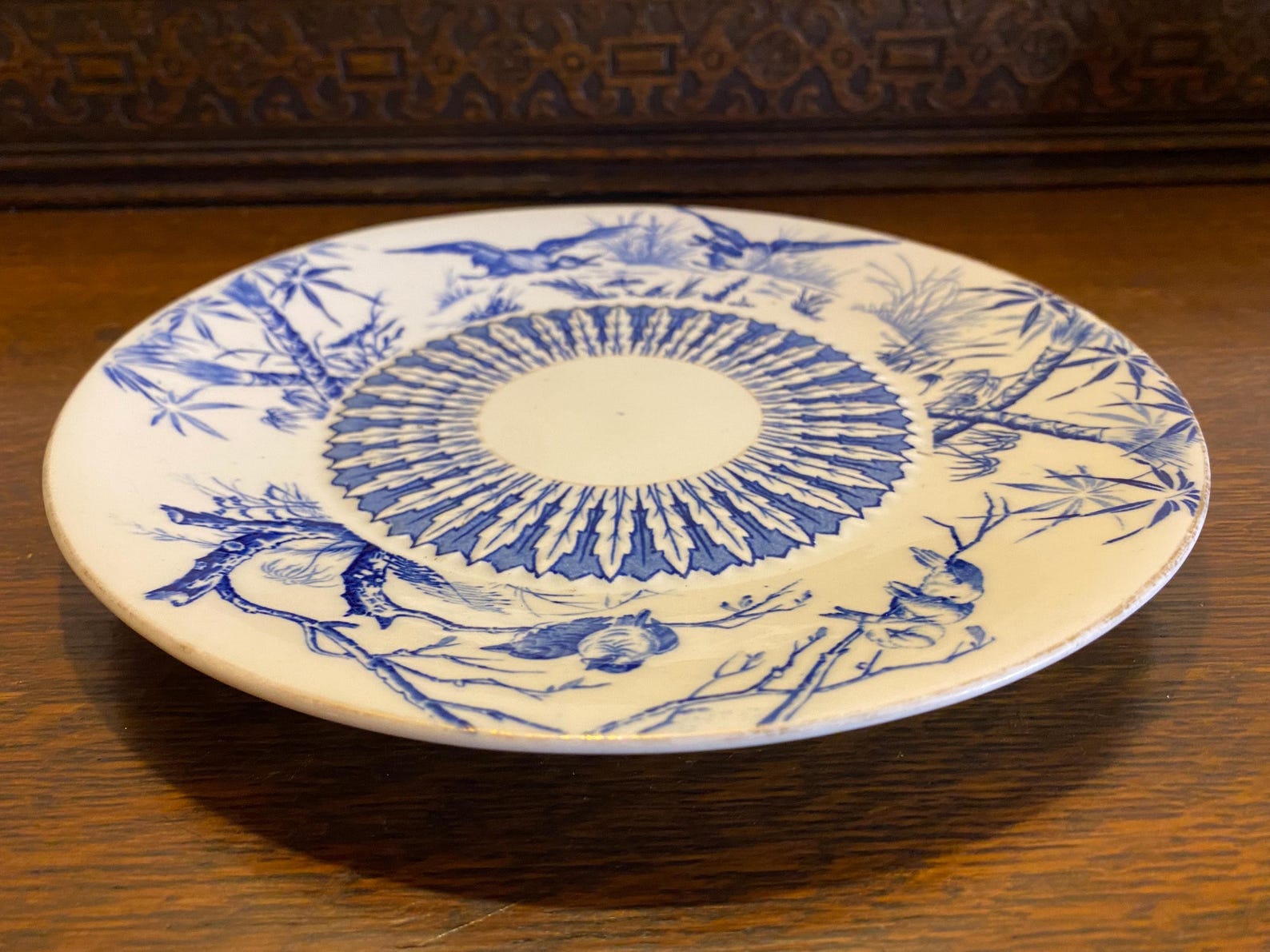 Antique E J D Bodley Blue & White Plate C.1876 - Etsy