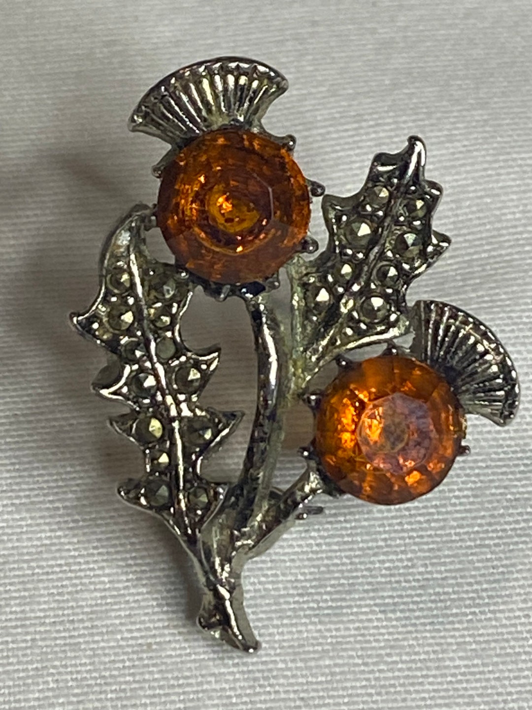 Vintage Miracle Thistle Brooch - Etsy Australia