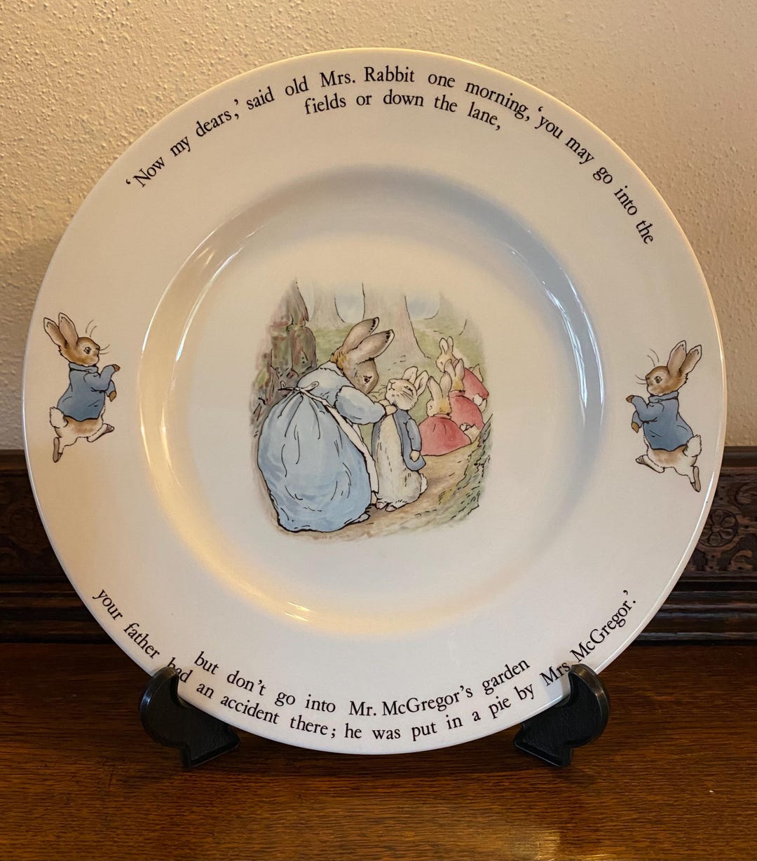 Vintage Wedgwood Peter Rabbit Dinner Plate - Etsy